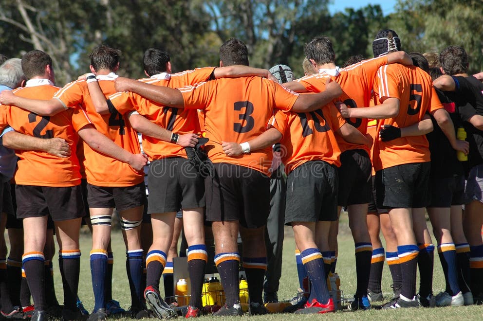 Rugby team spirit editorial stock image. Image of nations - 2407609