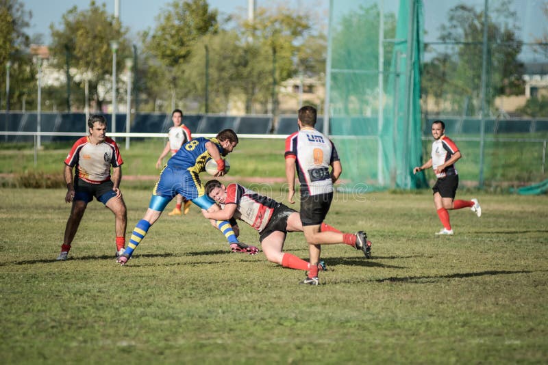 Rugby Teamwork Team Moment Effort Editorial Photography - Image of ...