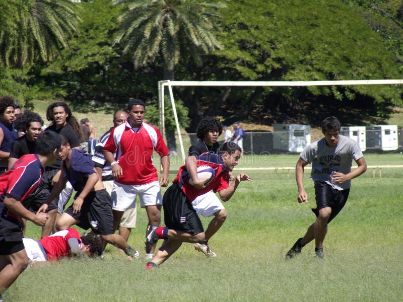 Rugby try editorial photo. Image of head, score, waikiki - 4347551