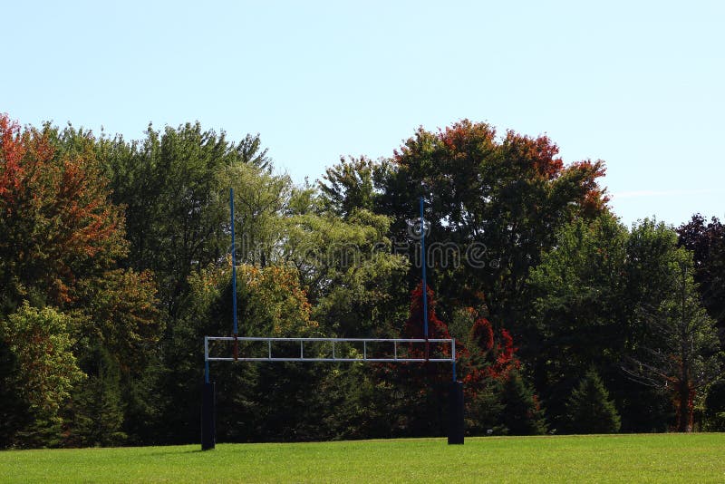 Rugby union stock image. Image of goal, tree, foliage - 159885939