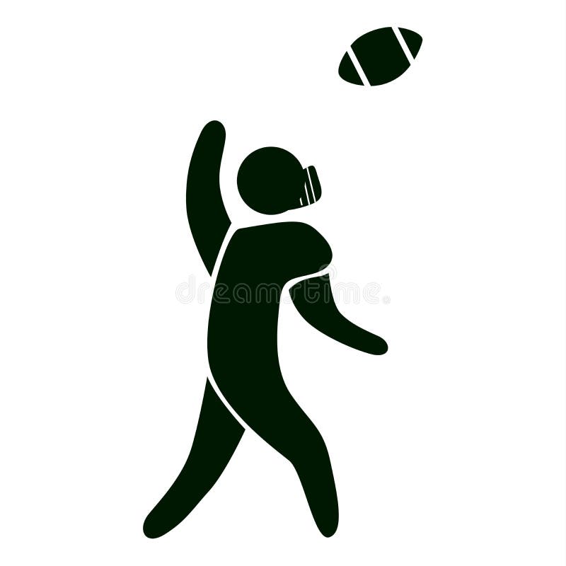 Rugbypictogram vector illustratie. Illustration of gelijke - 82755559