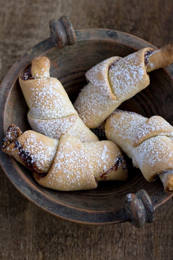 Rugelach with Raspberry Jam Filling Stock Image - Image of jewish, nuts ...
