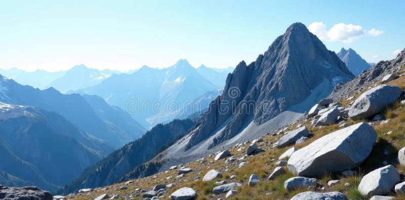 Rugged Alpine Terrain, Sharp Rocks, High Elevation, Outdoor, Cliff ...