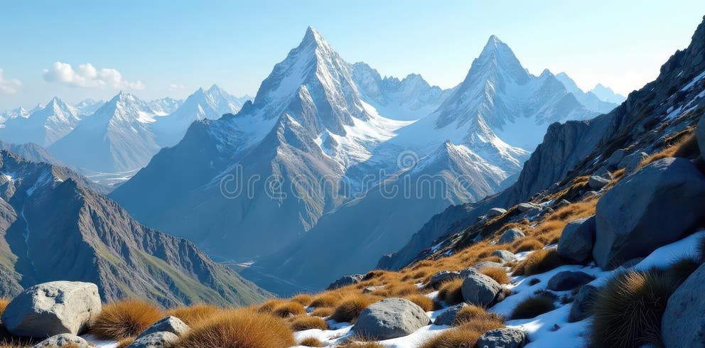 Rugged Alpine Terrain, Sharp Rocks, High Elevation, Outdoor, Rough ...