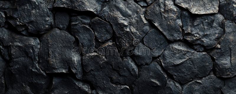 Rugged Backdrop of Dark Textured Stones Stock Illustration ...