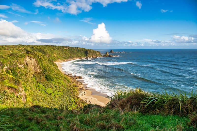 Coastal Bay Seascape at Cape Foulwind Near Westport on NZ West Coast ...
