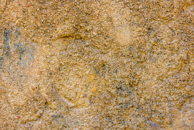 Rugged Beige Concrete Wall Texture with Pebbles Stock Photo - Image of ...