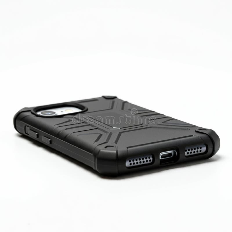 A Rugged Black Smartphone Case Designed for Protection. it Features a ...