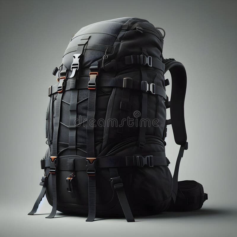 Rugged Blank Climbing Backpack with Waterproof Fabric, Multiple Straps ...