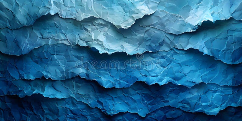 Rugged Blue-Indigo Texture: Symmetrical Top View of Old Paper Stock ...