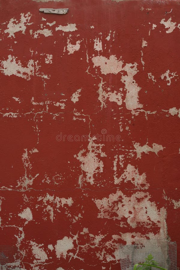 Rugged Brown Colored Painted Old Wall with Paint Cracks and Dingy Spots ...