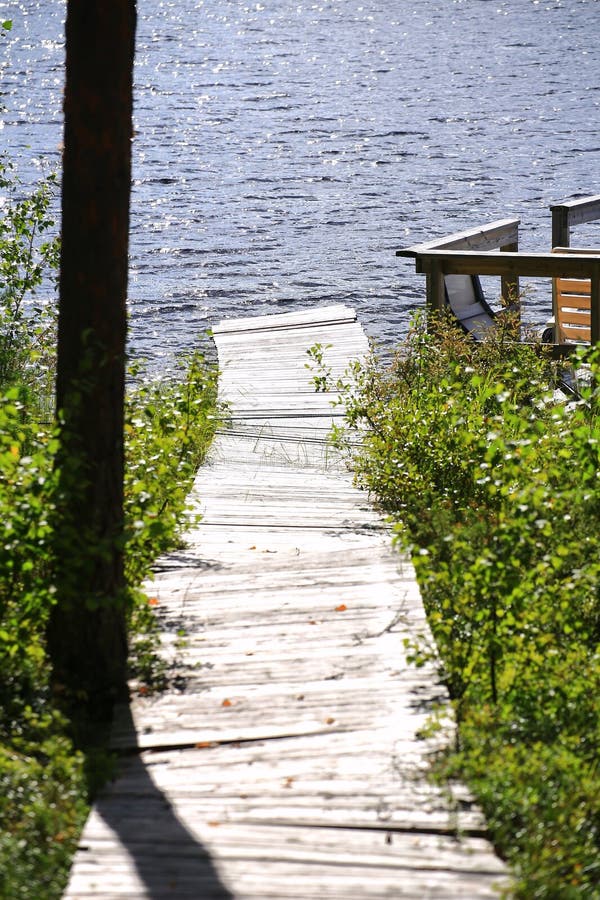 Rugged and Bumpy Walkway Leading into the Lake Stock Photo - Image of ...