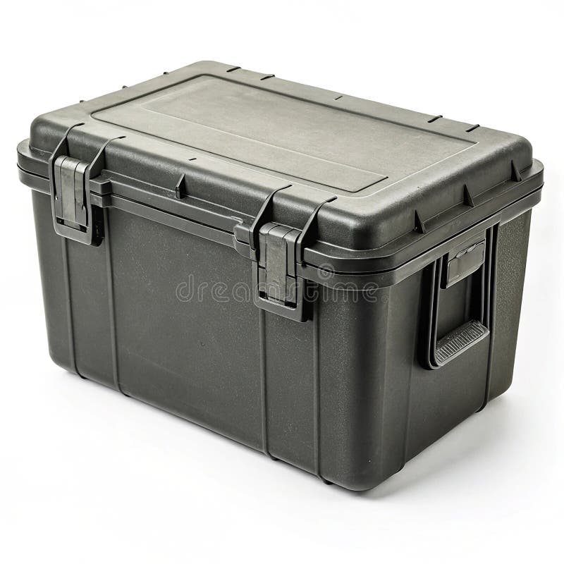 Rugged Camping Storage Box for Essentials Stock Illustration ...