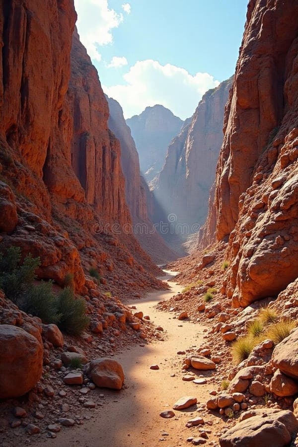 Rugged Canyon Landscape, Ancient Rock Formations, Hunts Mesa ...