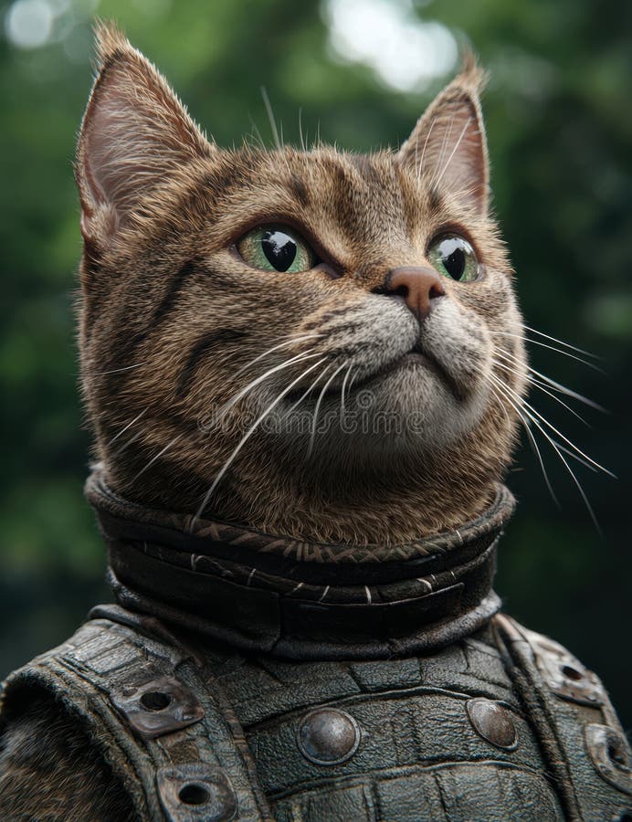 Rugged Cat in Tactical Gear Stock Illustration - Illustration of eyes ...