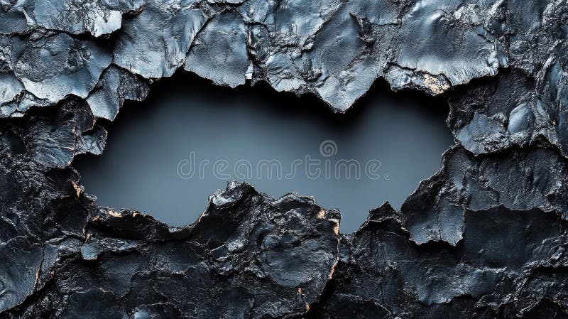 Rugged Charcoal Textures Forming Natural Abstract Patterns Stock ...