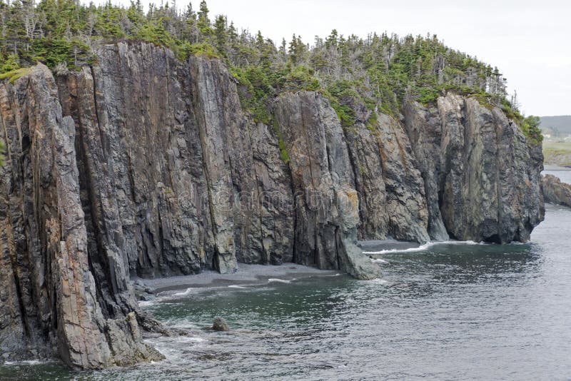 Rugged Cliffs in Atlantic Canada Stock Photo - Image of coastline ...