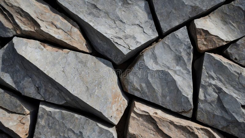 Rugged Cliffside Stones with Jagged Edges in Light Gray or Brown Hues ...