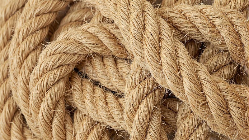 Rugged Coarse Jute Rope Texture Close Up Stock Illustration ...