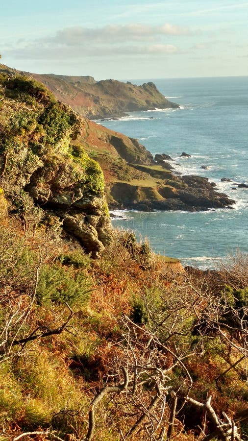Rugged coast stock photo. Image of rugged, view, cliffs - 92481252