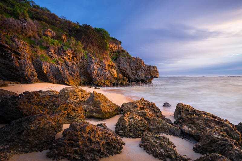 Rugged Coast stock photo. Image of rocks, outdoor, landscape - 114022012