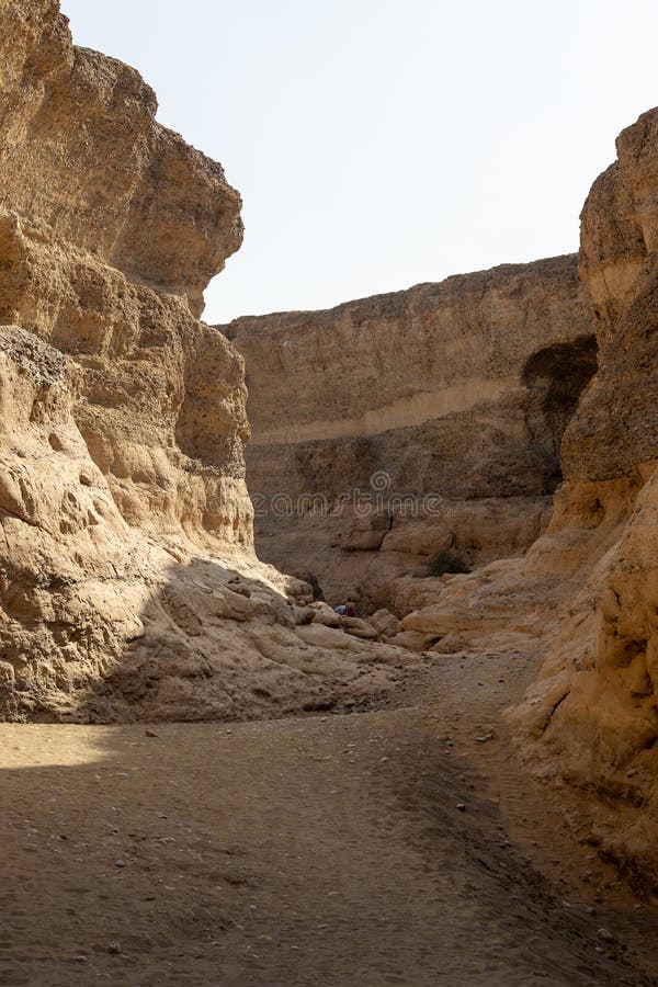 Rugged Desert Pathway Winds through Towering Canyon Walls in Namibia ...