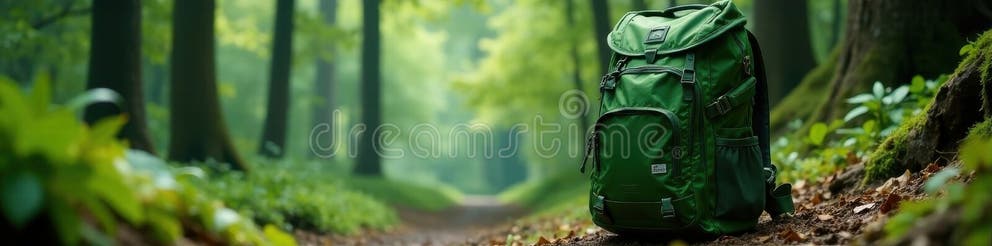 Rugged Green Backpack with Extensive Storage Waterproof Fabric ...