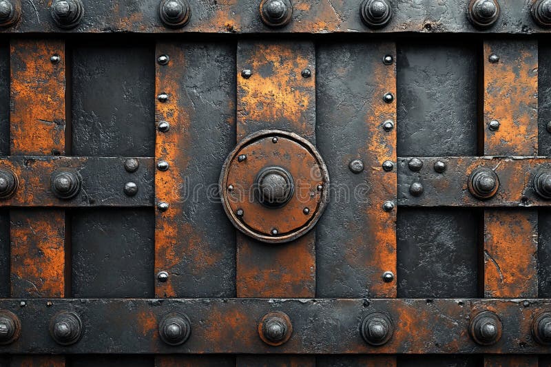 A Rugged, Grunge-style Metal Background Featuring Distressed Textures Stock Image - Image of ...