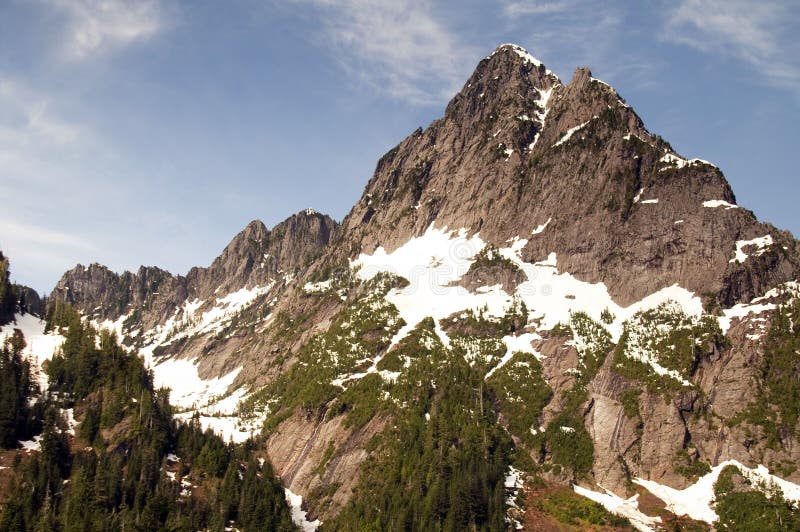 Rugged Jagged Peak North Cascade Mountain Range Washington State Stock ...