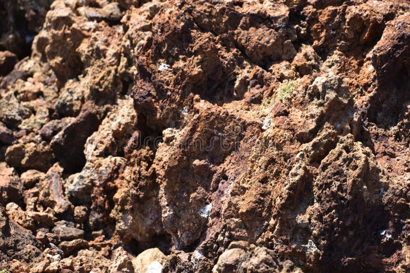 Rugged Lava Rock Up Close and Personal Stock Image - Image of rock ...