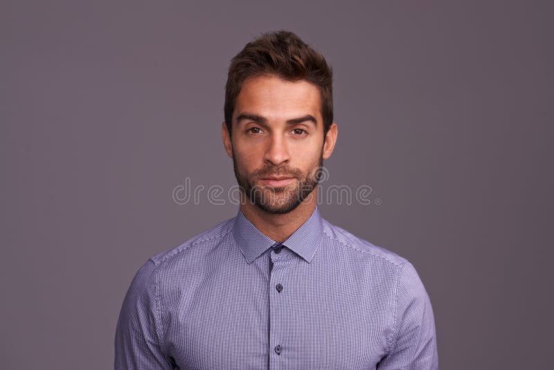 Rugged and Manly. a Rugged Young Man Leaning Against a Wall and Running ...