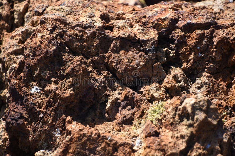 Rugged Red Textured Lava Rock Iron Sediment Stock Photos - Free ...