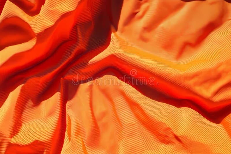 A Rugged Ripstop Nylon Fabric Texture Background in Bright Orange. the ...