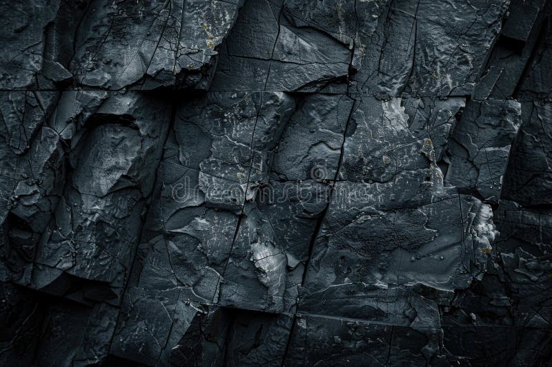 A Rugged Rock Face Captured in Monochrome Stock Image - Image of ...