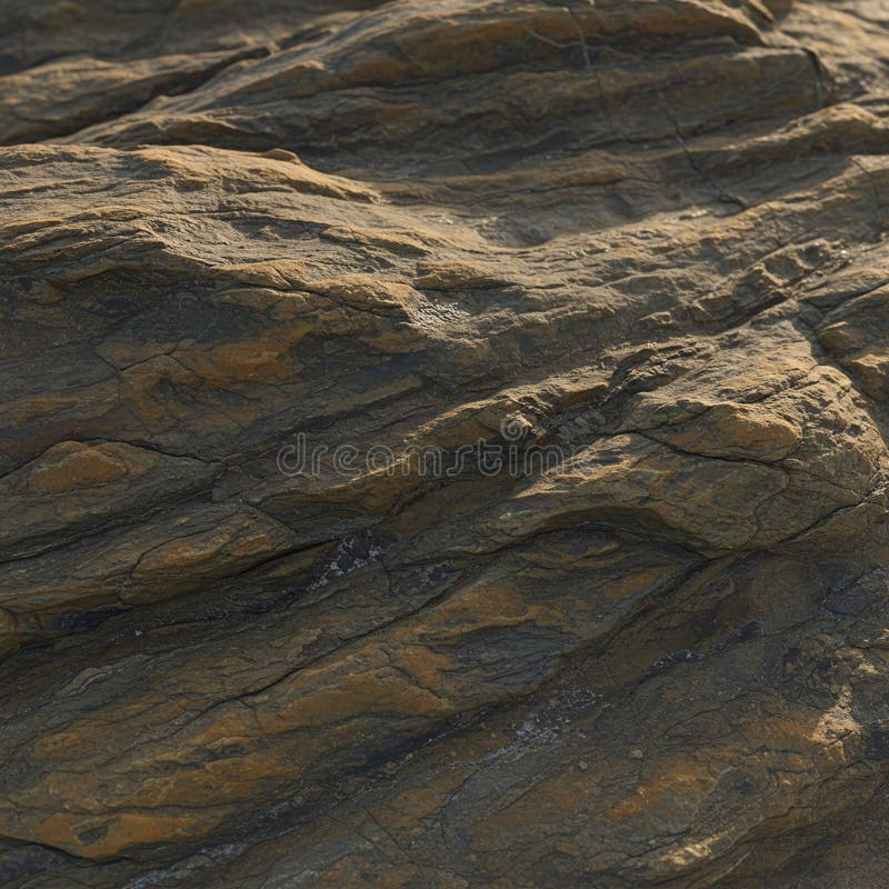 Rugged Rock Surface Featuring Layered, Weathered Formations. the Rock ...