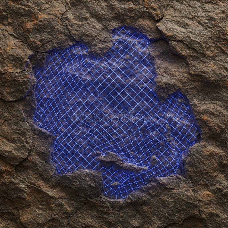 Rugged Rock Surface with an Irregularly Shaped Section Featuring a ...