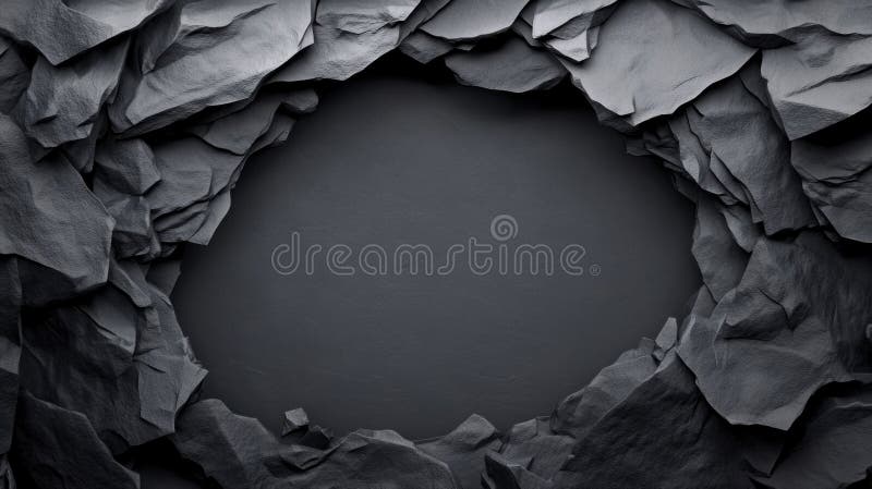 Rocky Cave Entrance with Jagged Edges and Dark Interior, AI Stock Photo ...