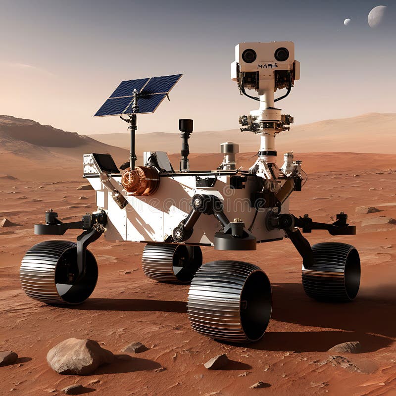 A Rugged Rover Designed for Mars Exploration, Equipped with Scientific ...