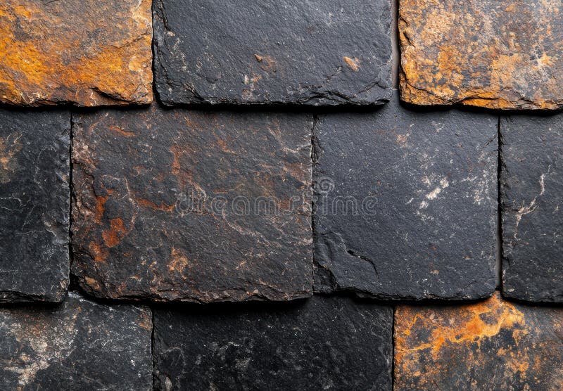 Rugged Slate Stone Tiles with Natural Textures Stock Illustration ...