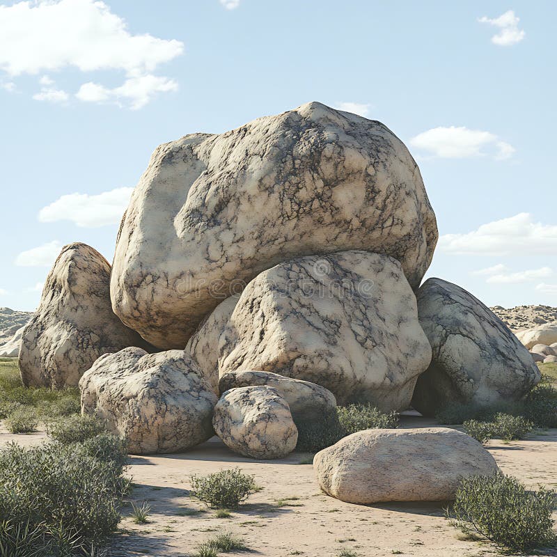 Rugged Stone Formations in the Arid Desert Stock Photo - Image of earth ...