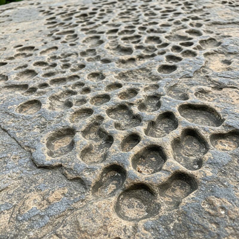 Rugged Stone Surface with Numerous Small, Irregularly-shaped ...