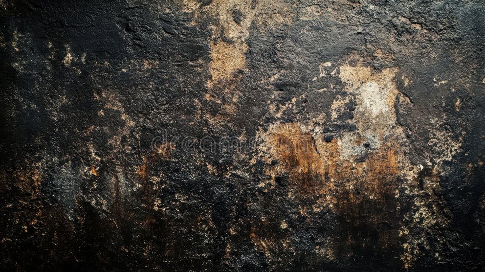 Rugged Surface with Dark Weathered Textures and Rust Patterns Stock Illustration - Illustration ...