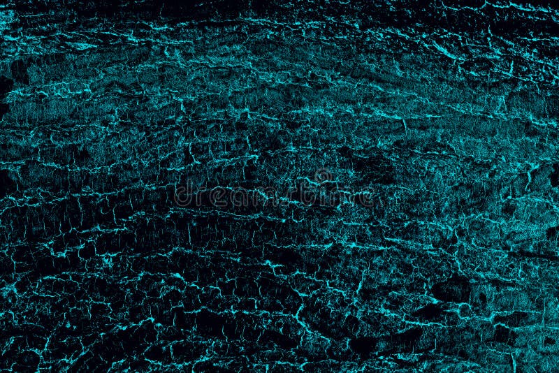 Rugged Tree Bark with Blue Overlay for Texture Background Stock Photo ...