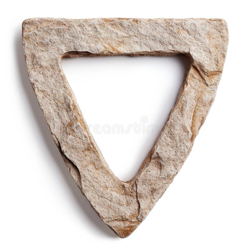 Rugged Triangular Stone Shape Stock Illustration - Illustration of ...