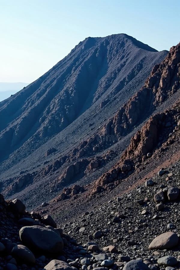 Rugged Volcanic Hill Textured Slopes Basalt Flows Scenic Adventure ...