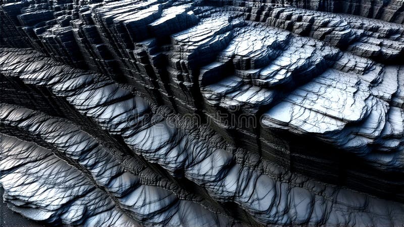 Rugged Volcanic Rock Surface Texture Stock Illustration - Illustration ...