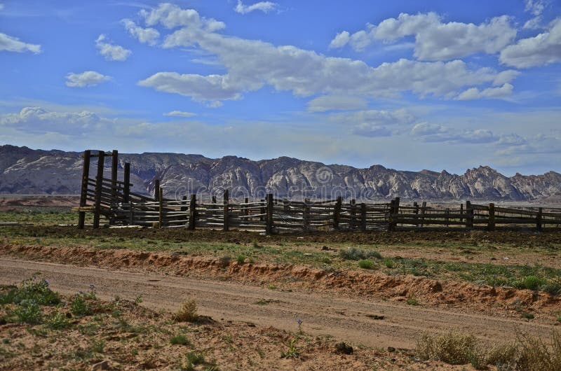 Western Corral stock image. Image of high, animals, fence - 9053367