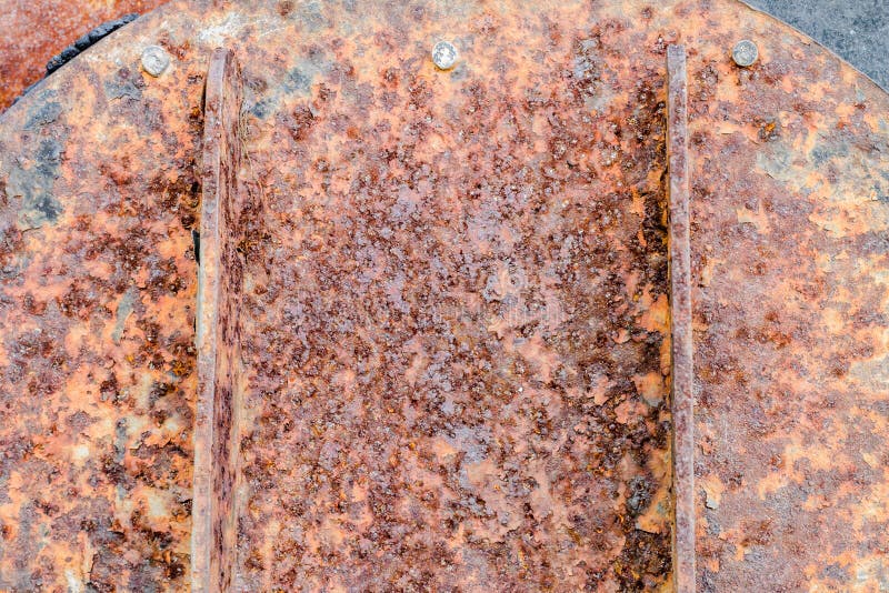 Ruggine su acciaio fotografia stock. Immagine di chiusura - 56255488