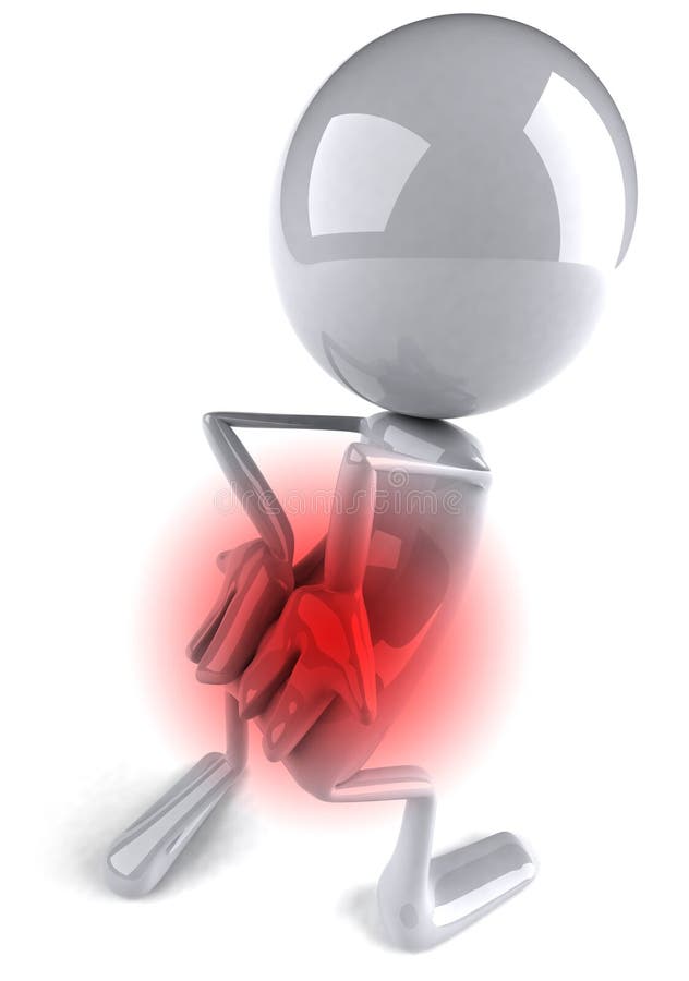 Rugpijn stock illustratie. Illustration of anatomie, ruggegraats - 2729797