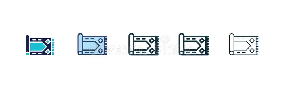 Rugs Icon Vector Set on White Background Stock Vector - Illustration of ...